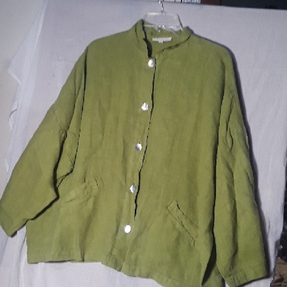 bryn Walker | Tops | Bryn Walker Olive Green Linen Top | Poshmark